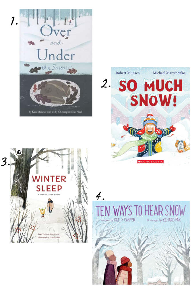 Children’s Bookshelves: Winter Books (with free printable)